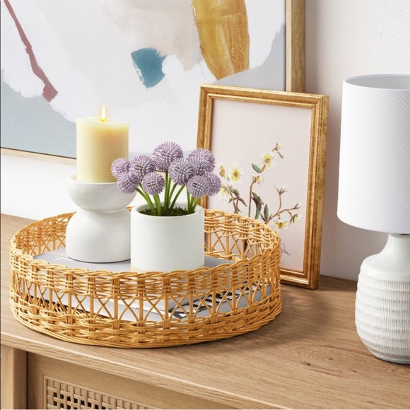 Threshold | Accents | Round Multiweave Rattan Tray Threshold | Poshmark